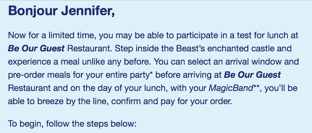Be our Guest lunch fastpass+ | Disney Parks Addict