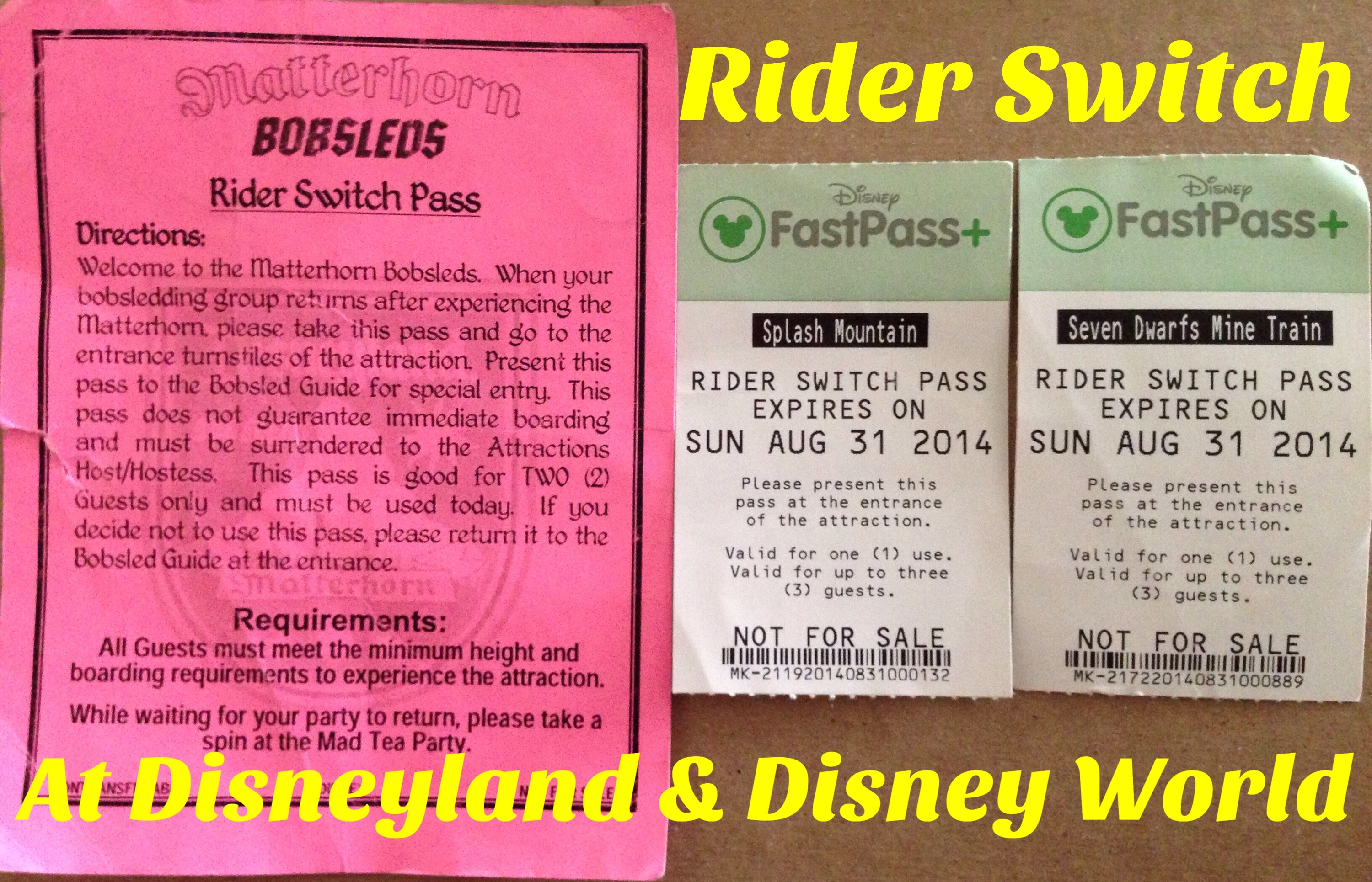 Rider Switch | Disney Parks Addict